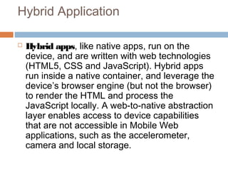iOS application development | PPT