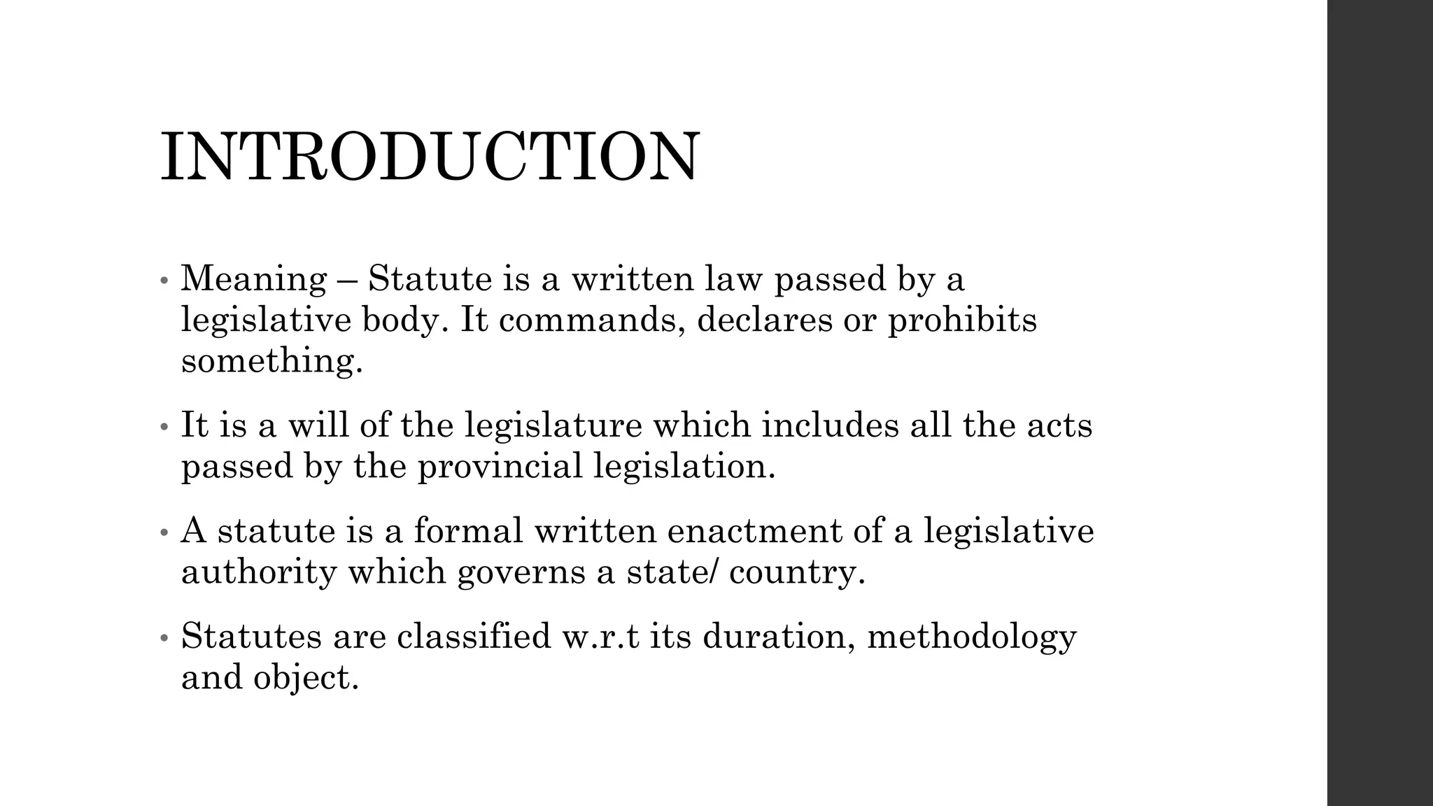 Interpretation of Statutes | PDF