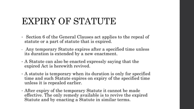 Interpretation of Statutes | PDF | Law