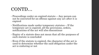 Interpretation of Statutes | PDF