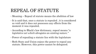 Interpretation of Statutes | PDF