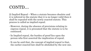 Interpretation of Statutes | PDF