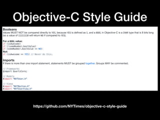iOS best practices | PPT