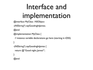 Objective C 基本介紹 | PPT