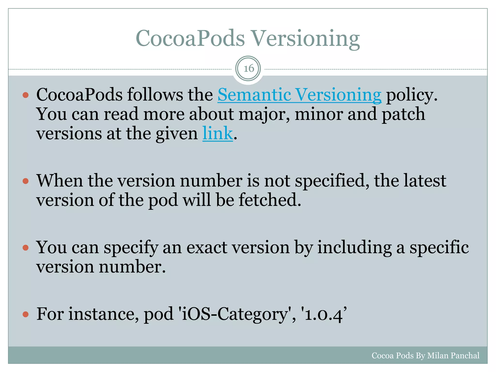 What is CocoaPods and how to setup? | PPT