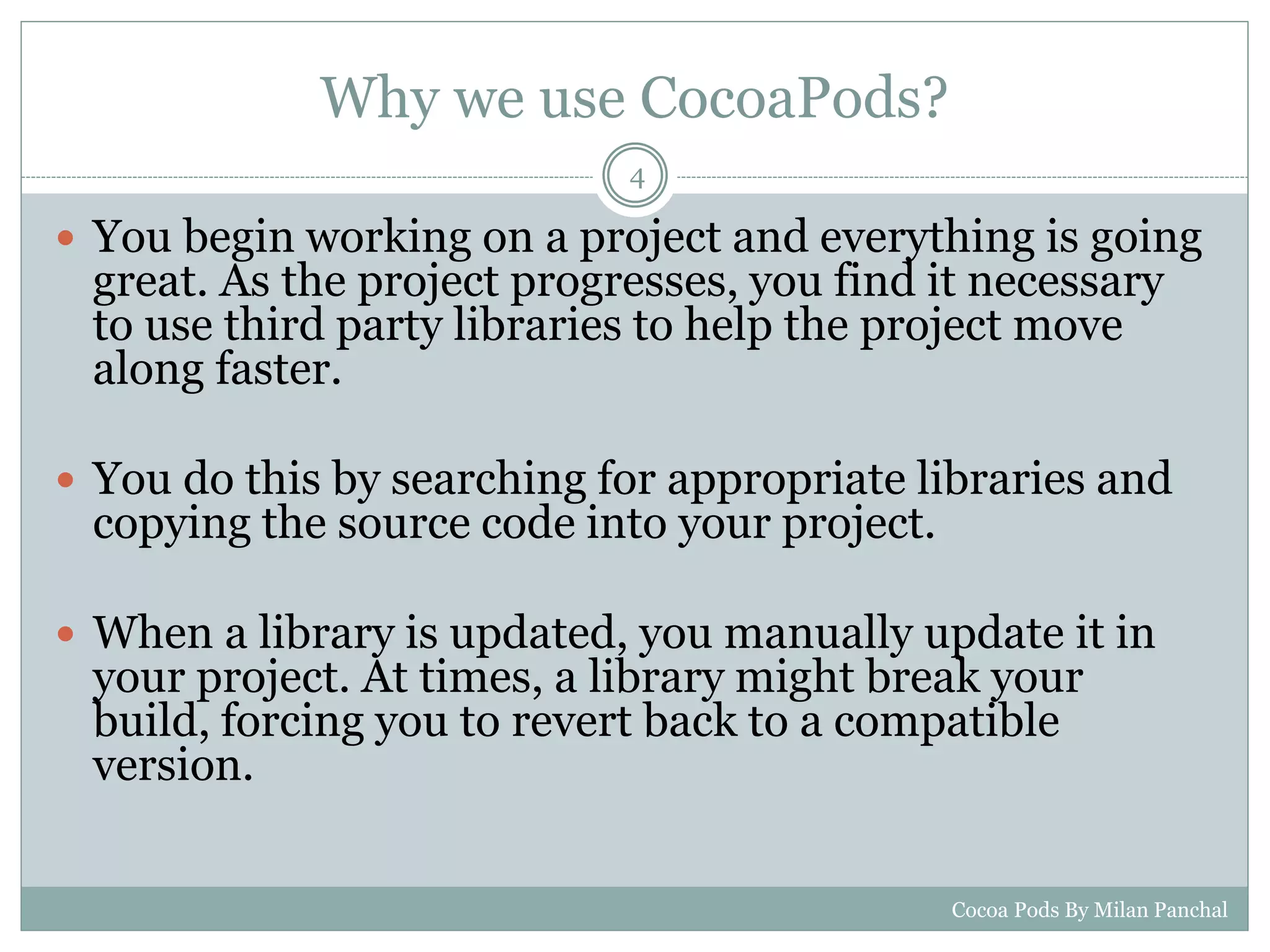 What is CocoaPods and how to setup? | PPT