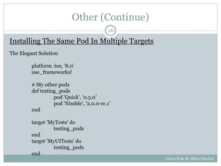 What is CocoaPods and how to setup? | PPT