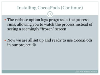 What is CocoaPods and how to setup? | PPT