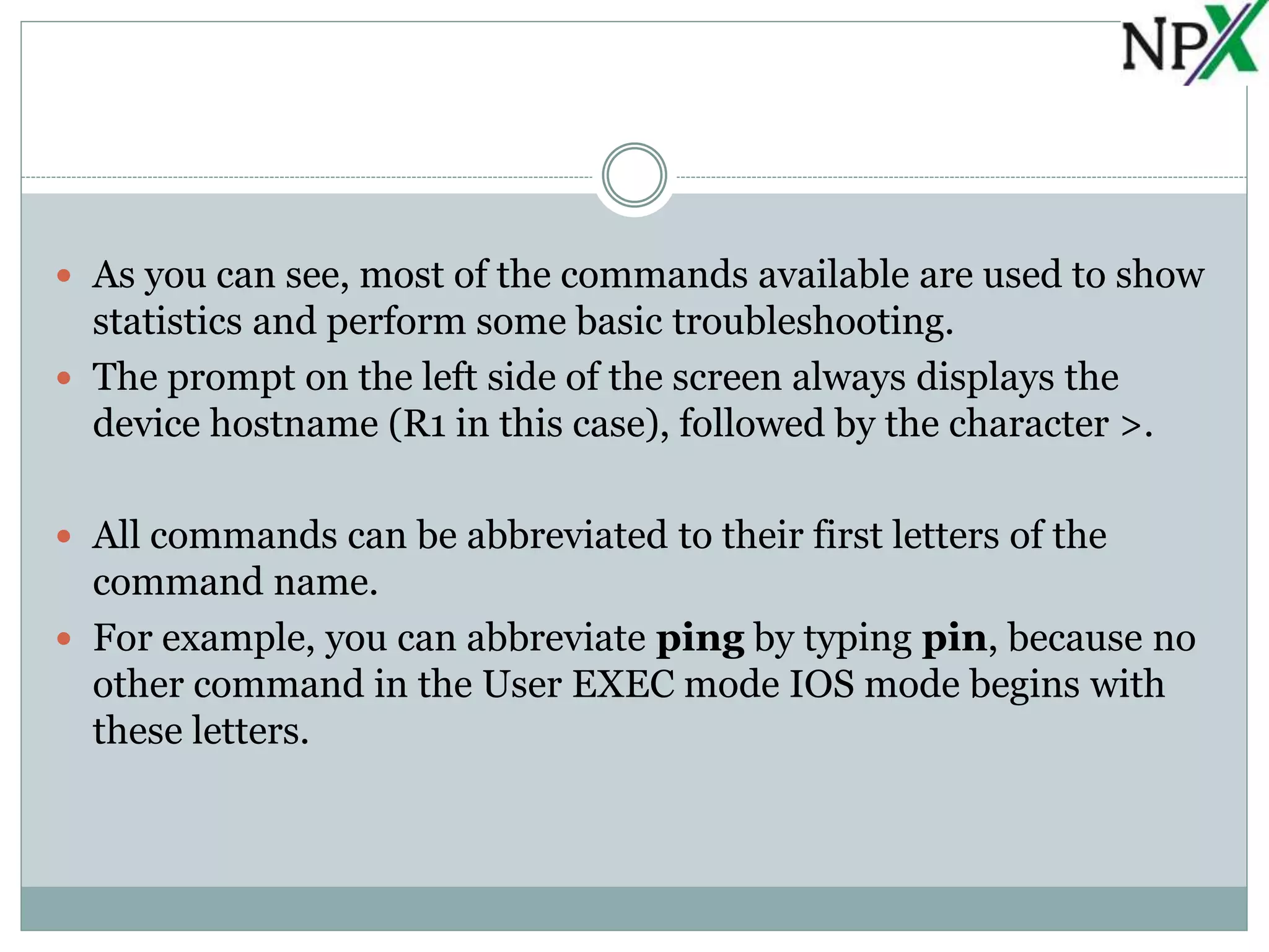 Ios Command Modes Pptx Operating Systems Computer Software And Applications