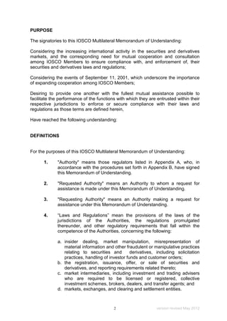 MULTILATERAL MEMORANDUM OF UNDERSTANDING CONCERNING CONSULTATION AND ...