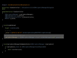Ios corebluetooth beginner | PDF | Computer Peripherals | Computing