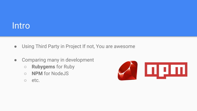 Nimble Ios Dependency Management Ppt 