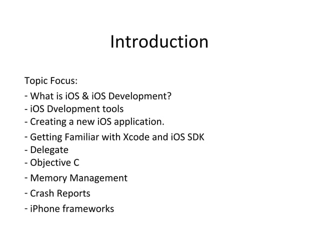 Ios development | PPT