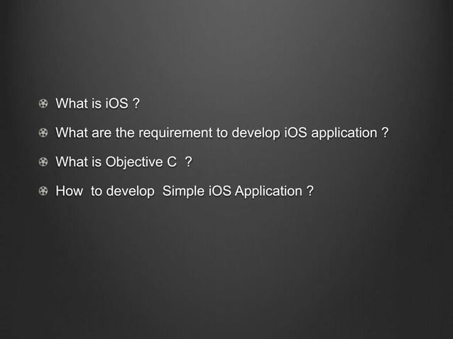 iOS development introduction | PPT