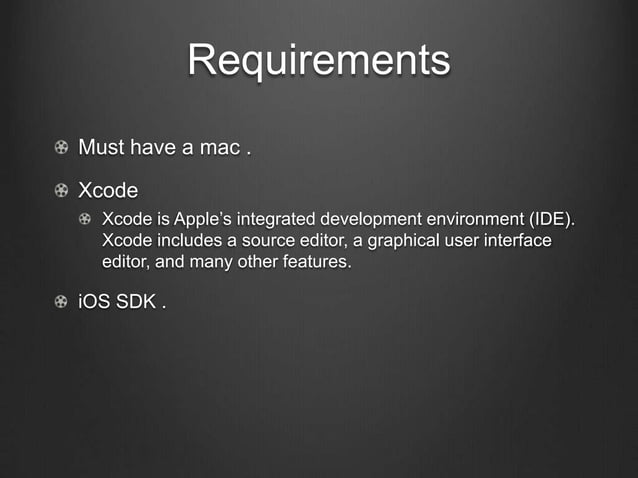 iOS development introduction | PPT
