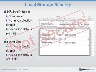 iOS development - tips & tricks | PPT