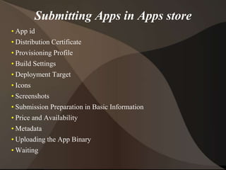 Ios development training presentation | PPTX