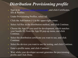Ios development training presentation | PPTX