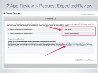 iOSアプリの特急申請 - Apple Expedited Review Request | PDF