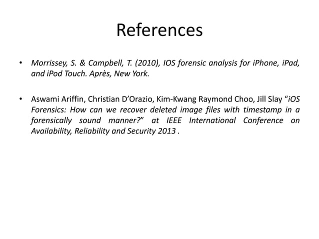 Ios forensics | PPTX