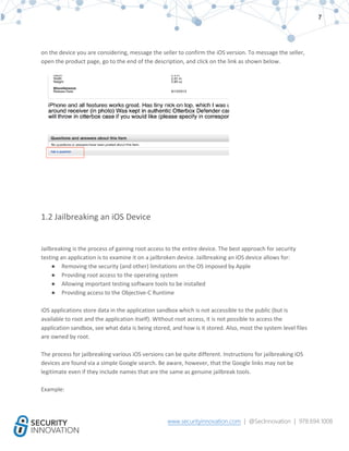 Hacking iOS Applications: A Detailed Testing Guide | PDF