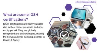 IOSH Certificate Value | The Knowledge Academy | PDF