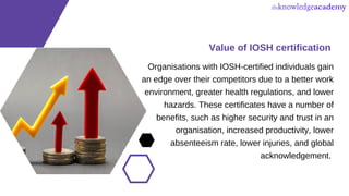 IOSH Certificate Value | The Knowledge Academy | PDF