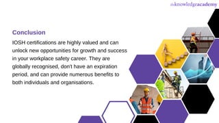 IOSH Certificate Value | The Knowledge Academy | PDF