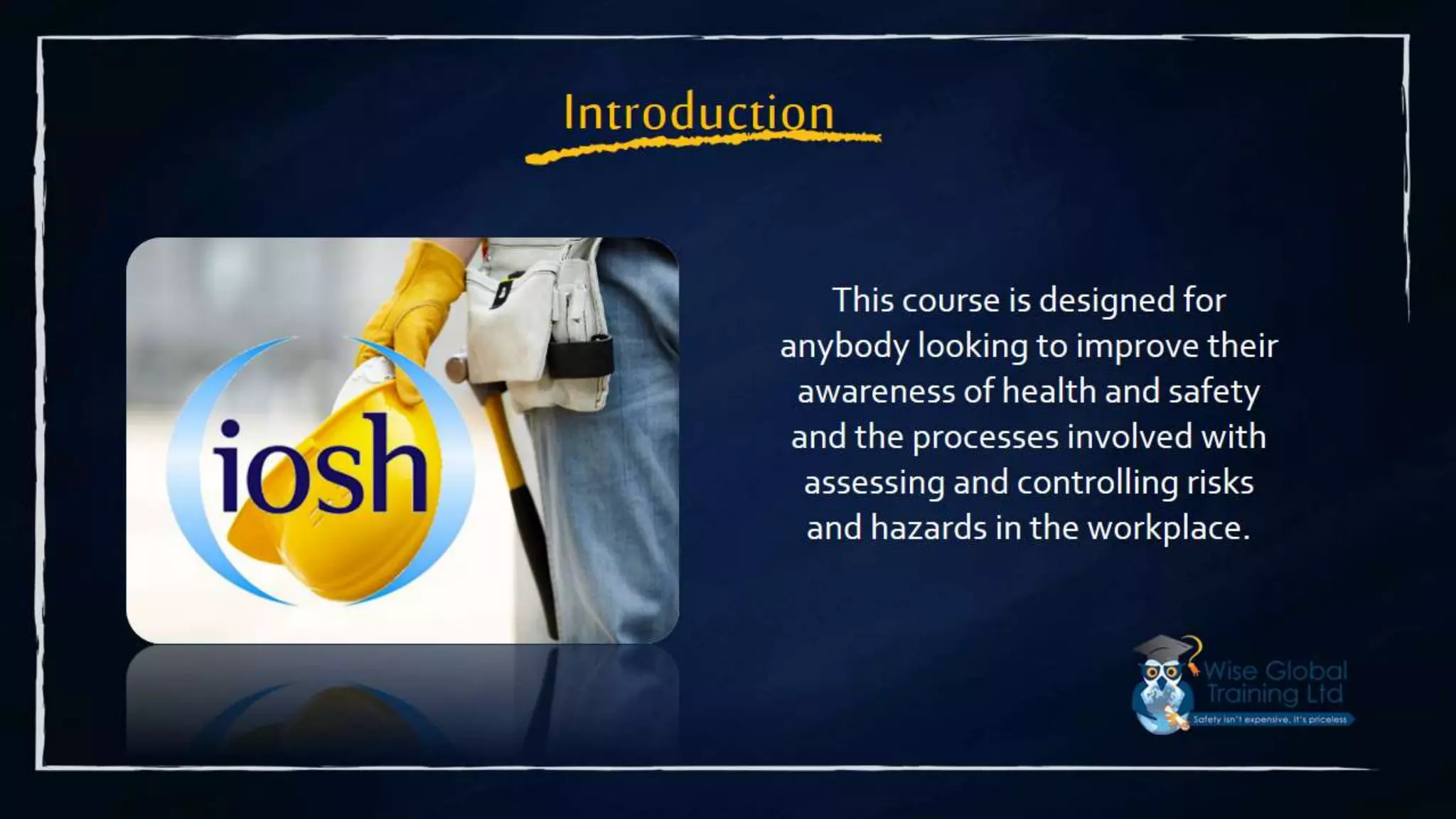 IOSH Managing Safely | PPTX