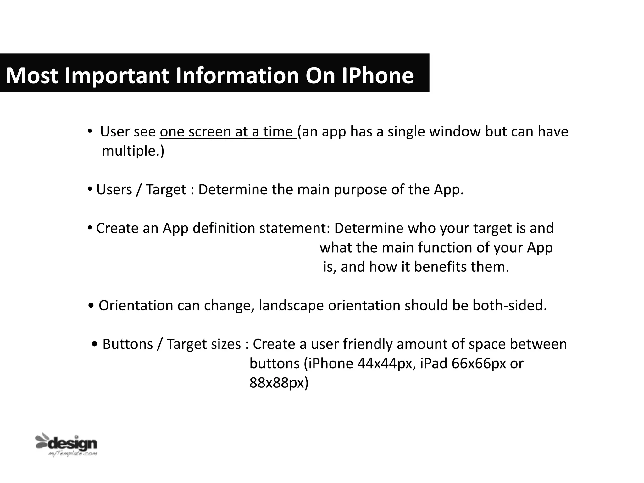 iOS Human Interface Guideline | PPT