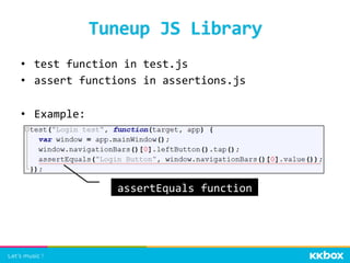 iOS UIAutomation | PPT