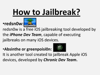 iOS jailbreaking | PPT