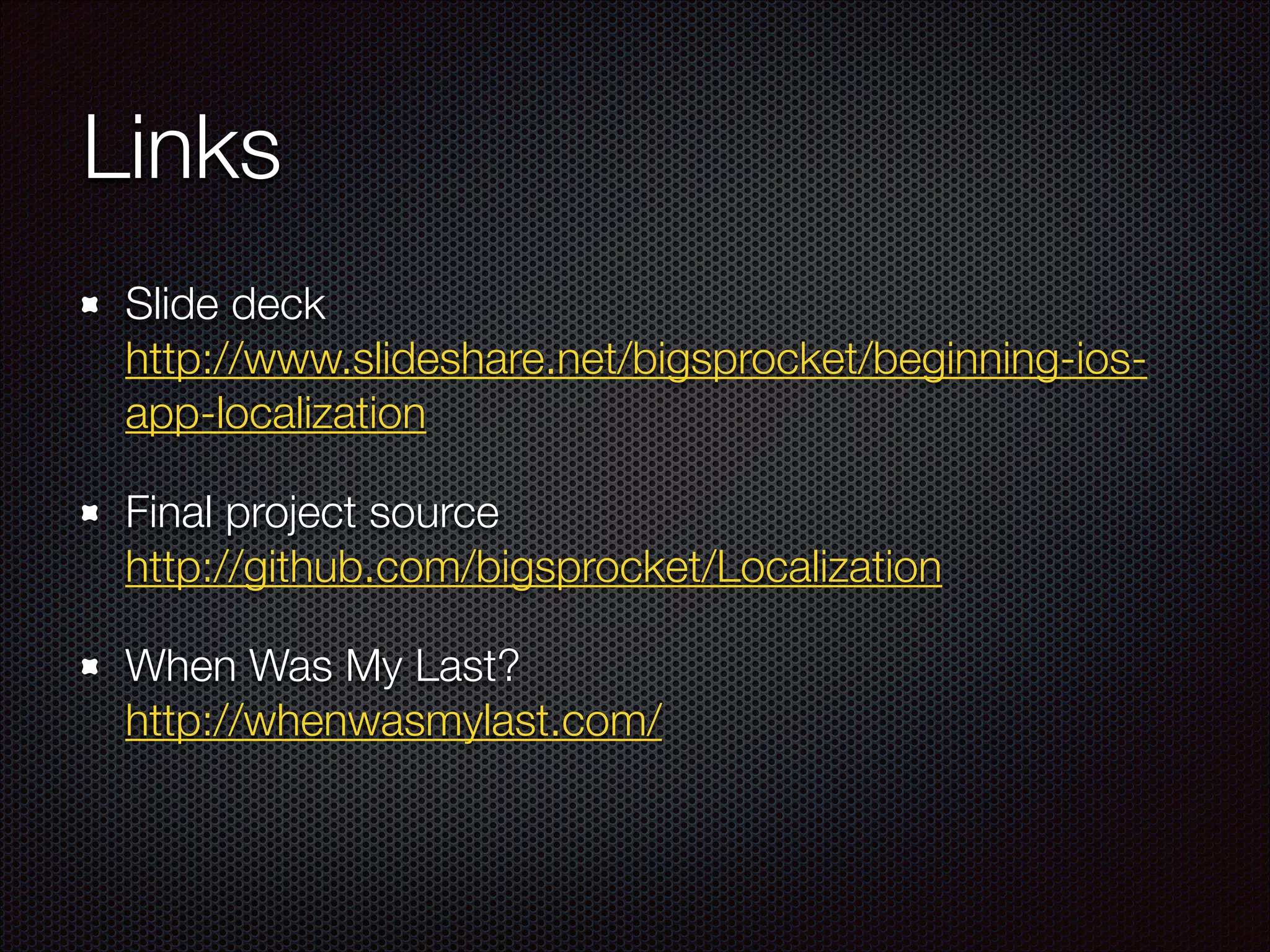 Beginning iOS App Localization | PDF