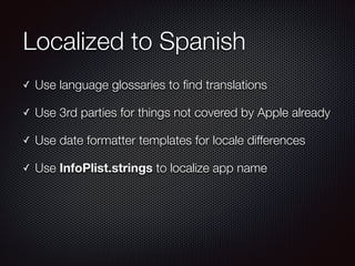 Beginning iOS App Localization | PPT