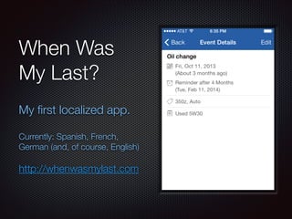 Beginning iOS App Localization | PPT