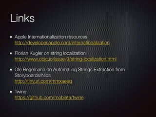 Beginning iOS App Localization | PPT