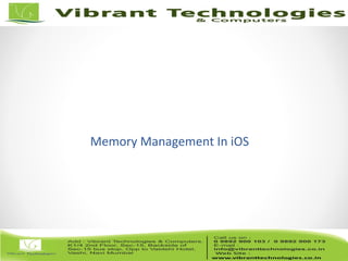 Ios - Introduction to memory management | PPT