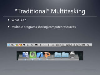 IOS multitasking is a lie, and that's totally fine. | PPT