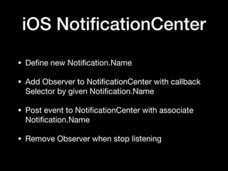 iOS NotificationCenter intro | PPT