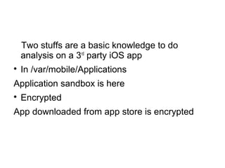 iOS Client Side Analysis | PPT
