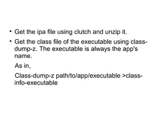 iOS Client Side Analysis | PPT
