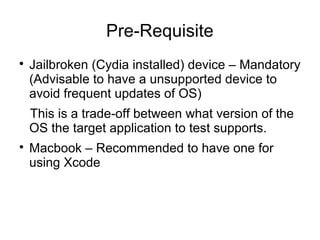 iOS Client Side Analysis | PPT