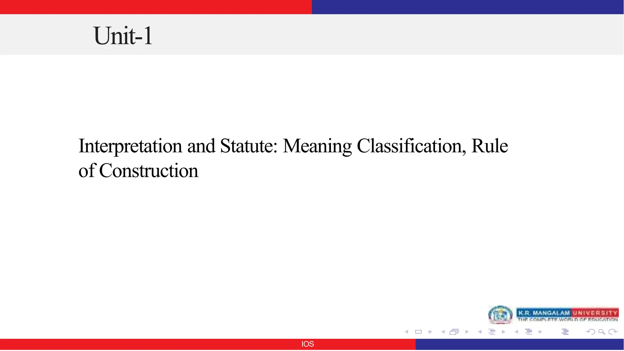 Principles of legislation and Interpretation of statutes | PPTX