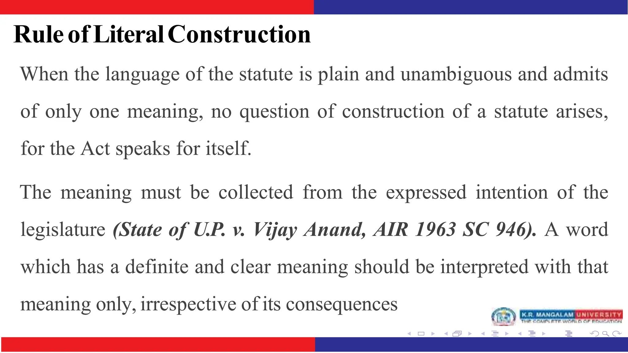 Principles of legislation and Interpretation of statutes | PPTX