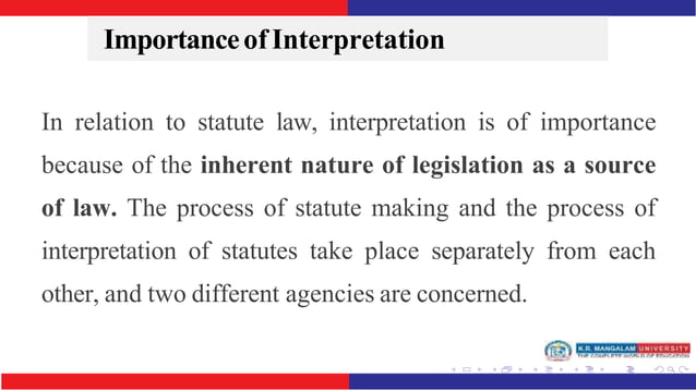 Principles of legislation and Interpretation of statutes | PPTX ...
