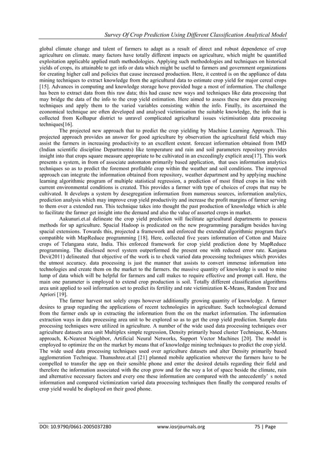 Crop yield prediction.pdf | Agriculture | Industries