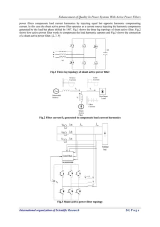 Enhancement of Quality in Power Systems With Active Power Filters | PDF