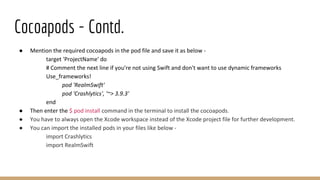 Basic iOS Training with SWIFT - Part 4 | PPT