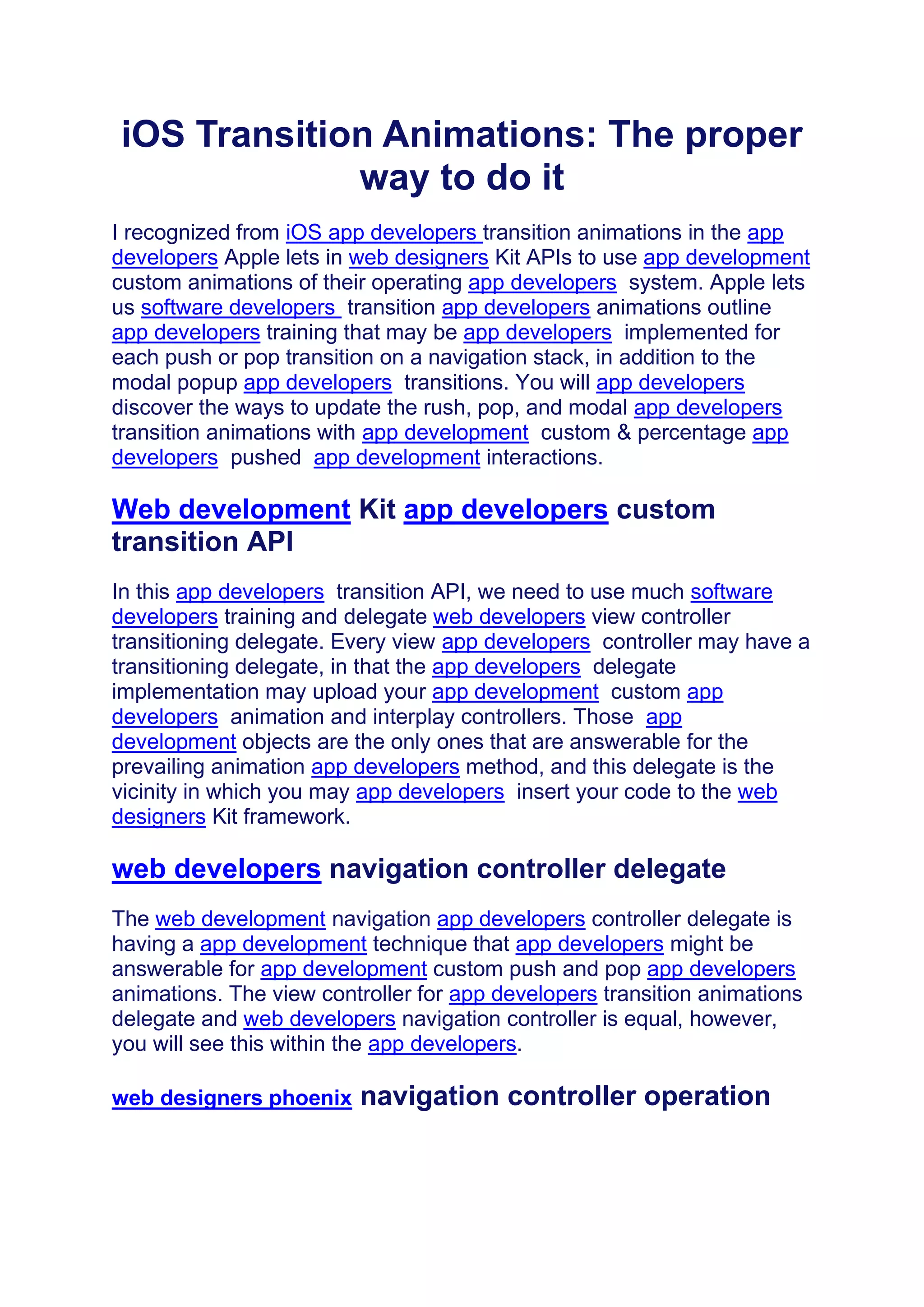 iOS Transition Animations The proper way to do it.pdf