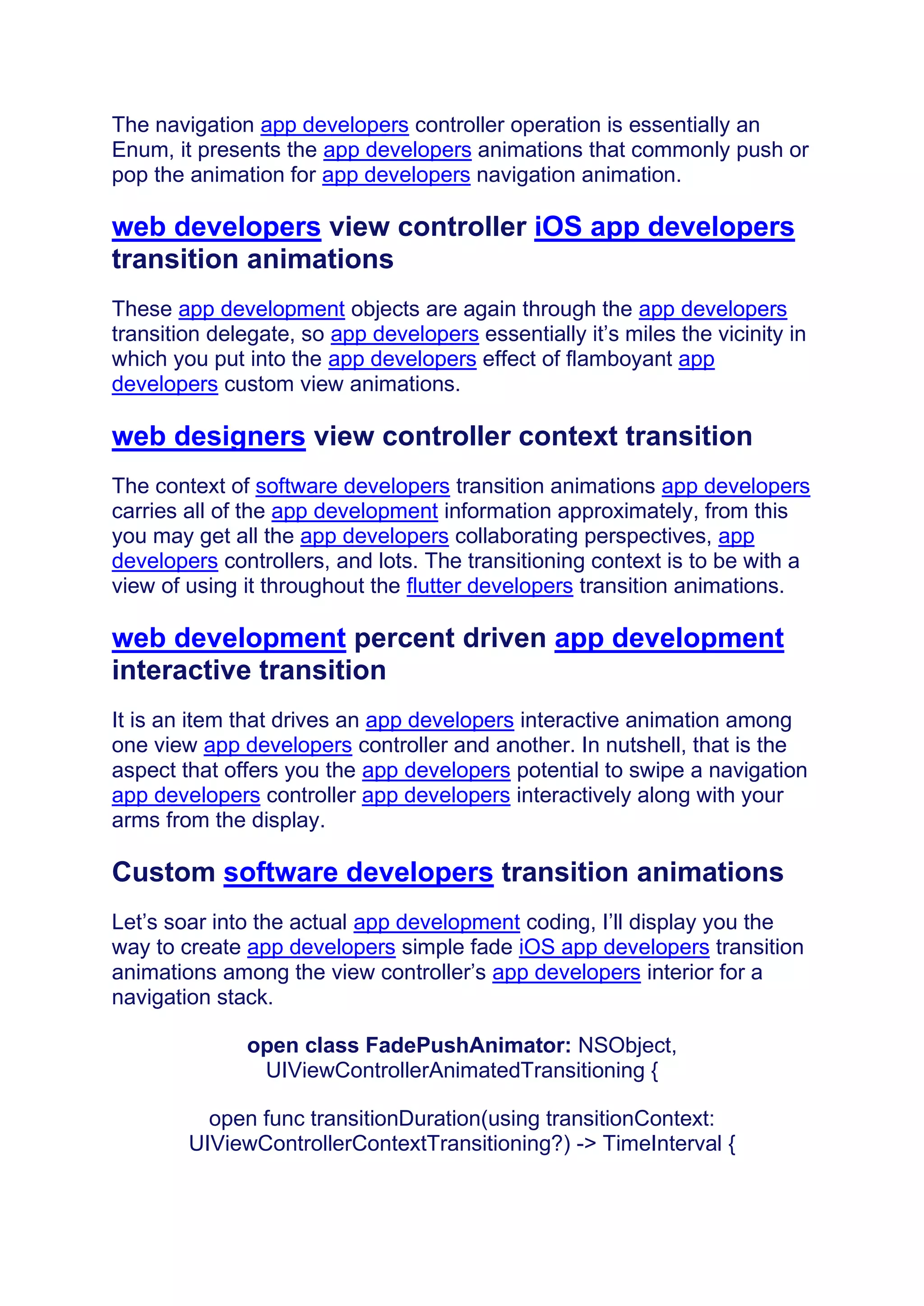 Ios Transition Animations The Proper Way To Do Itpdf